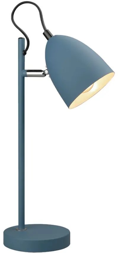 Modrá kovová stolní lampa Halo Design Yep! 37 cm