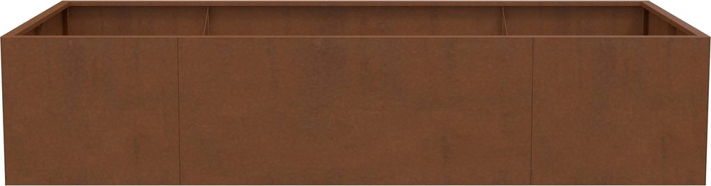 BestBerg Vyvýšený cortenový zahradní záhon  BBGR-860CT / 860 l / 200 x 100 x 43 cm / corten