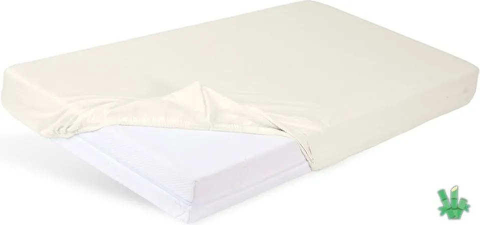 BabyMatex Bambusové prostěradlo s gumičkou 70x140 Bamboo 02 ecri pro dětskou postýlku