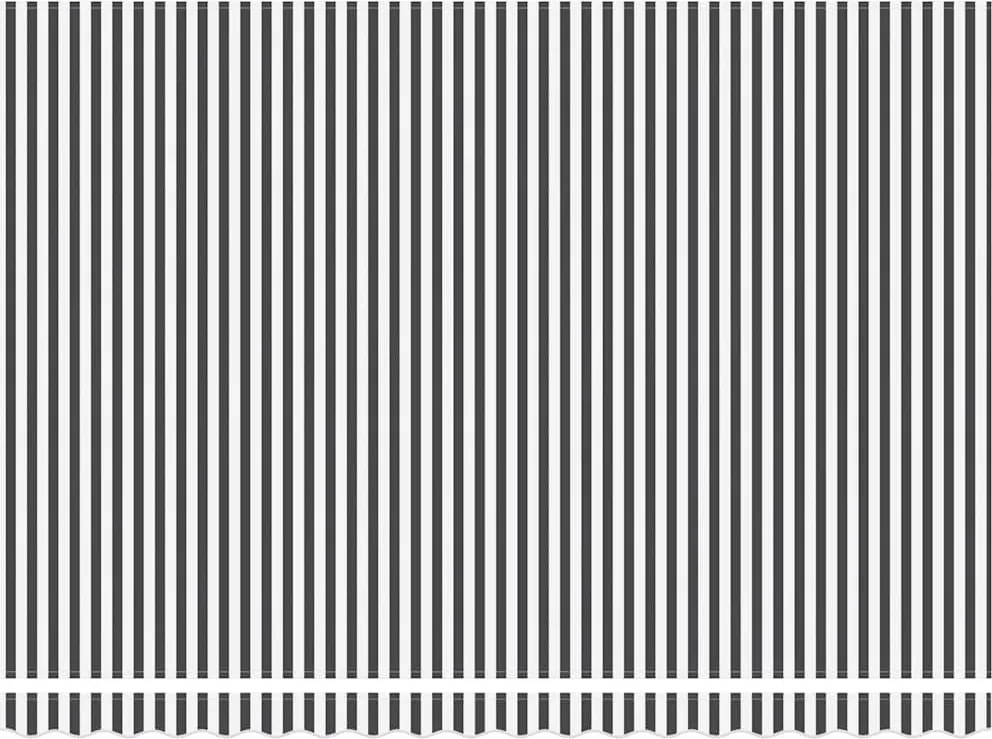 Zatahovací markýza antracitová a bílá 4,5 x 3 m textil a hliník 3216111