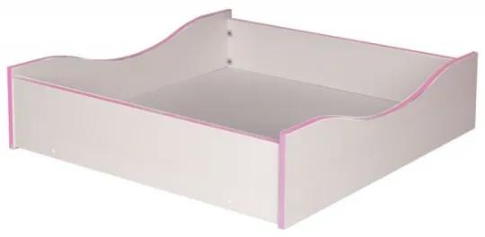 Úložný prostor pod postel CR109, růžová-bílá BRADOP