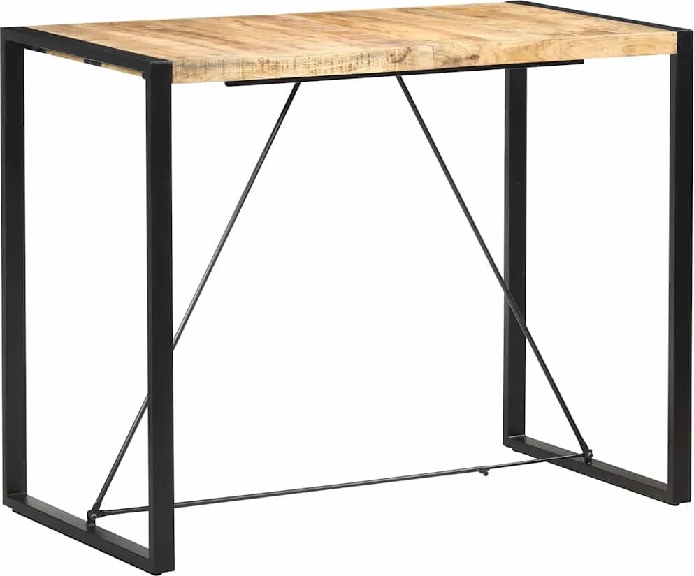 Barový stůl 140 x 70 x 110 cm masivní mangovníkové dřevo 285957