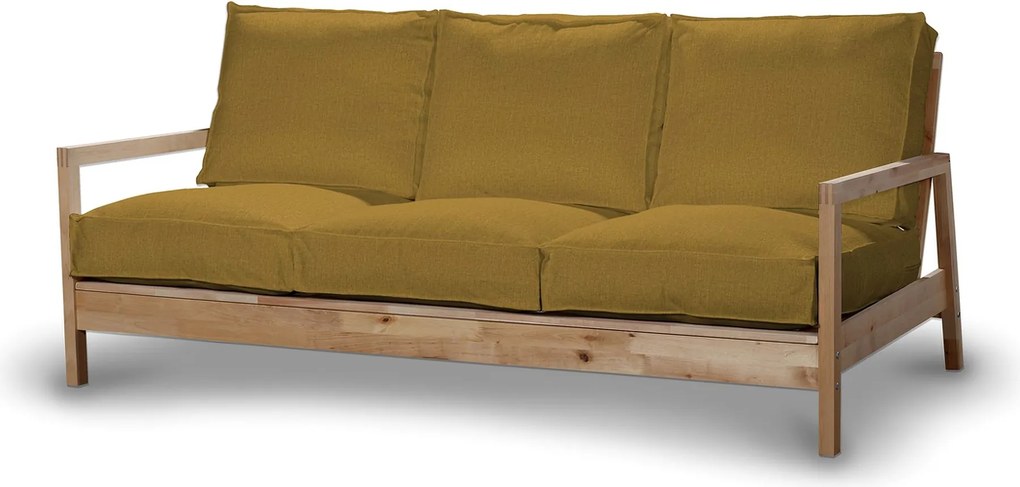 Potah na pohovku IKEA  Lillberg 3-místná nerozkládací barva žlutá látka pletený vzor