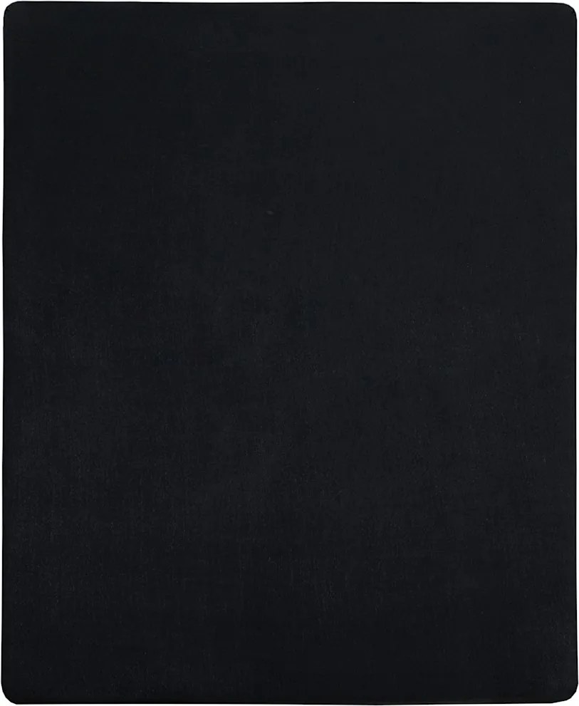 Jersey prostěradlo černé 100x200 cm bavlna 136212