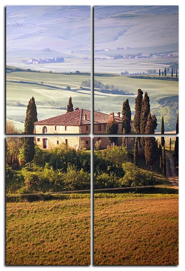 Obraz na plátně - Italská venkovská krajina - obdélník 7156D (120x80 cm)