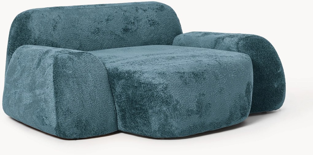 XL křeslo z plyšového bouclé Wolke