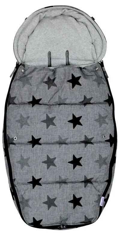 Footmuff vel. L GREY STARS DeLuxe