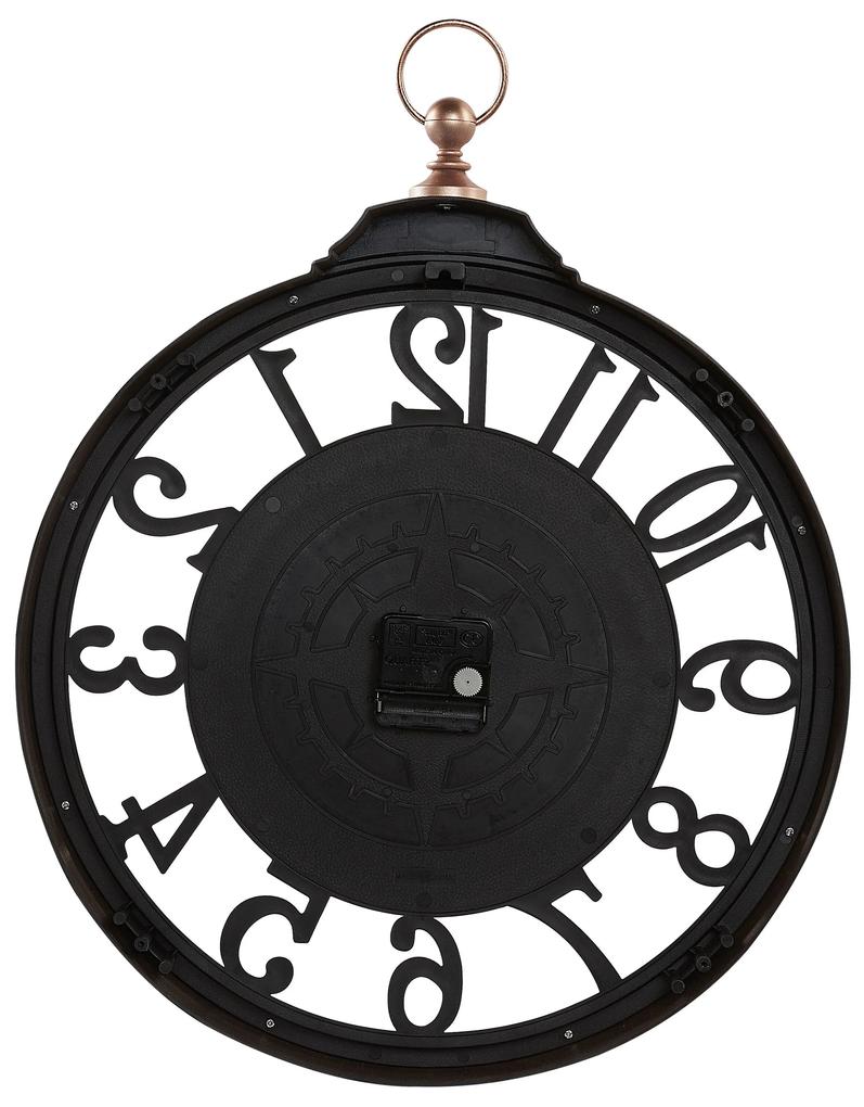 Nástěnné hodiny ø 44 cm černé ALLOZA Beliani
