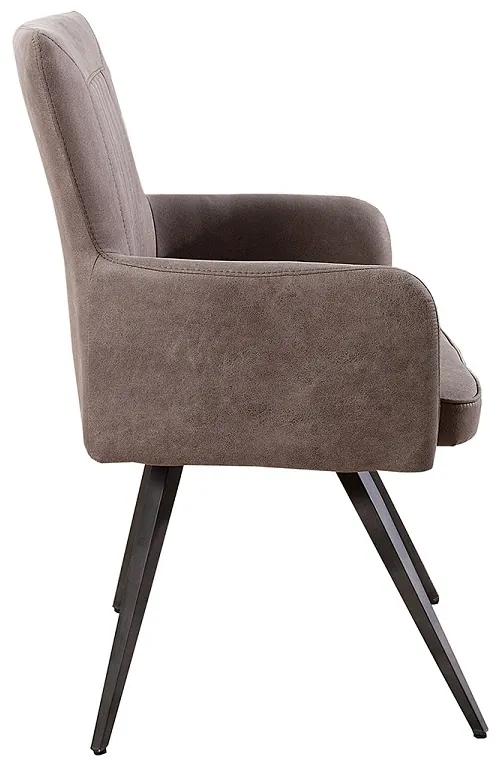 Designová židle Malik vintage taupe