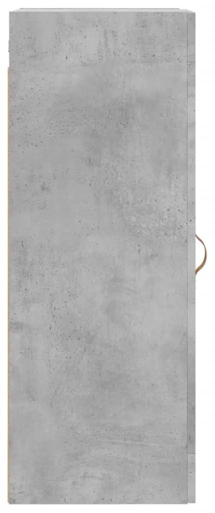 Nástěnná skříňka betonově šedá 34,5x34x90 cm kompozitní dřevo