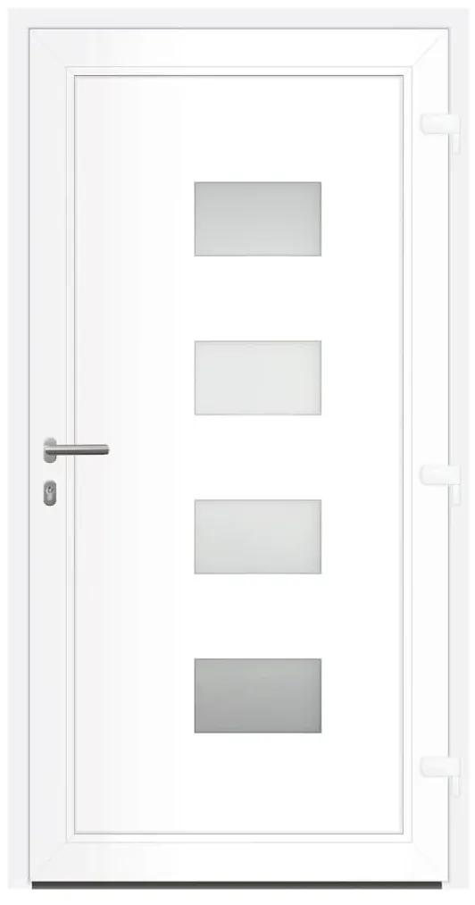 Vchodové dveře antracitové 100 x 200 cm hliník a PVC,  3157068