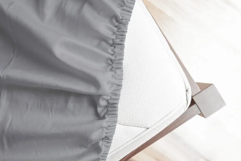 Matějovský napínací prostěradlo jersey s elastanem standard Světle šedé na matraci: 120 x 200 cm