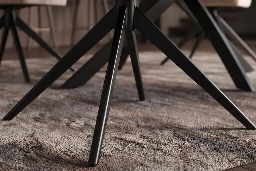 Designová otočná židle Narayan béžový samet