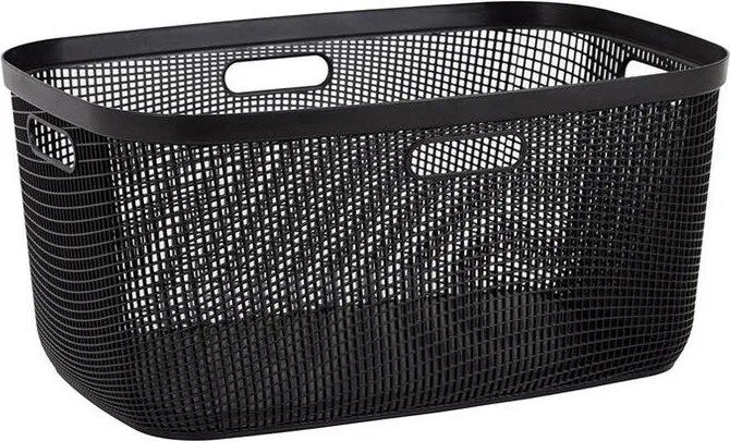 Koš na čisté prádlo MY MESH antracit, 45 l