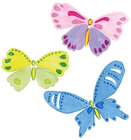 Samolepící dekorace  Pasteloví motýlci