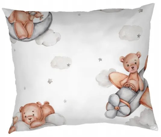 DADKA Povlečení bavlna Teddy Bear plane 140x200, 70x90 cm
