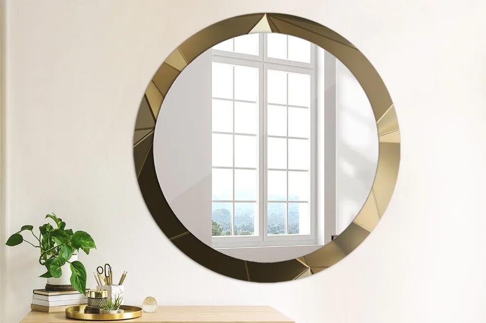 Kulaté dekorativní zrcadlo Moderní abstrakce fi 90 cm