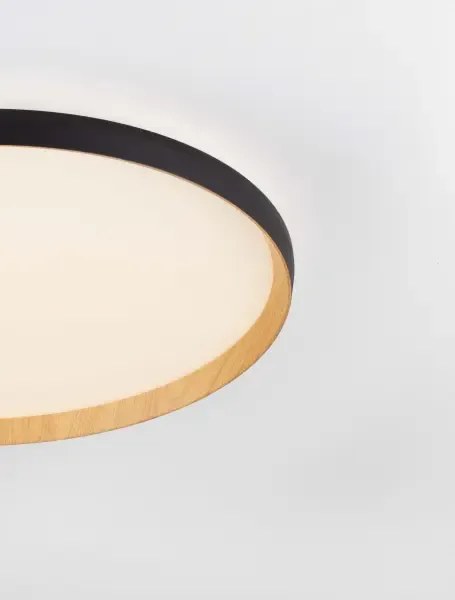 LED stmívatelné černé designové stropní svítidlo Vomos