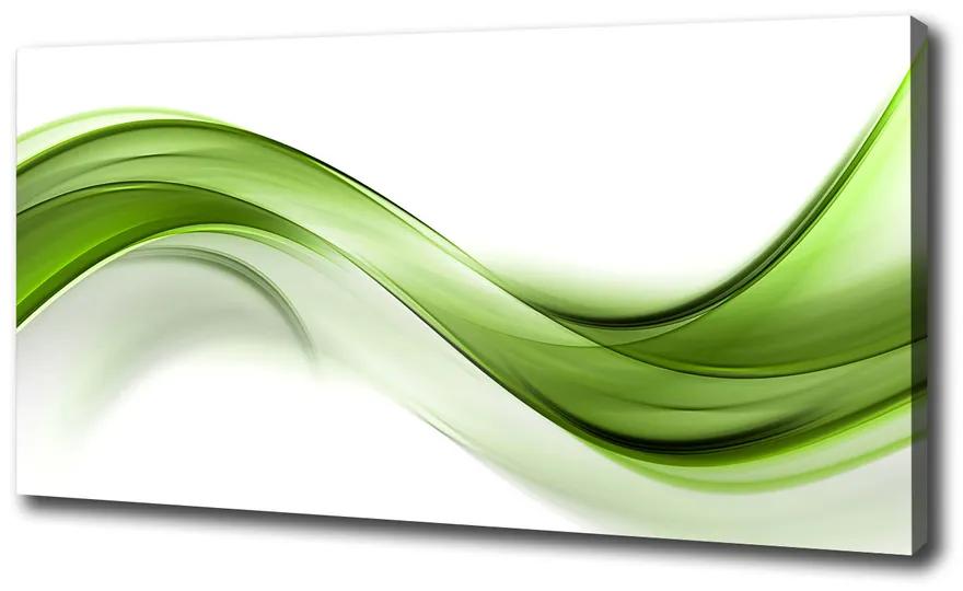 Wallmuralia Foto obraz na plátně do obýváku Zelená vlna 100x50 cm