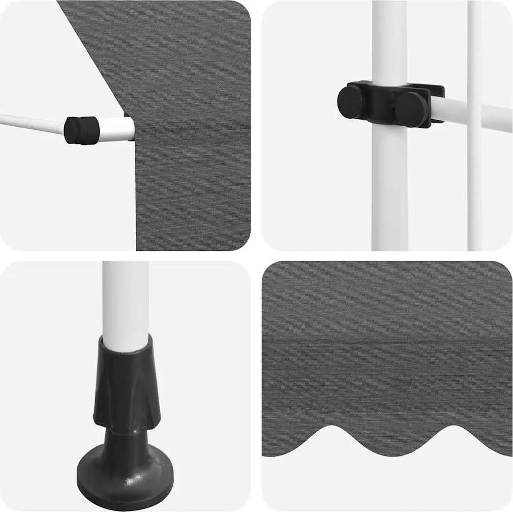 vidaXL Ručně zatahovací markýza 350 cm [43229] Barva: Žlutá a modrá