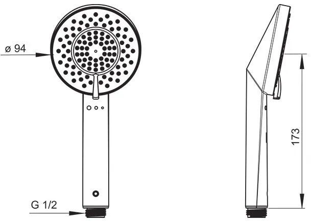 Hansa Sprchová růžice HANSACLASSICJET 3-polohová 65320100