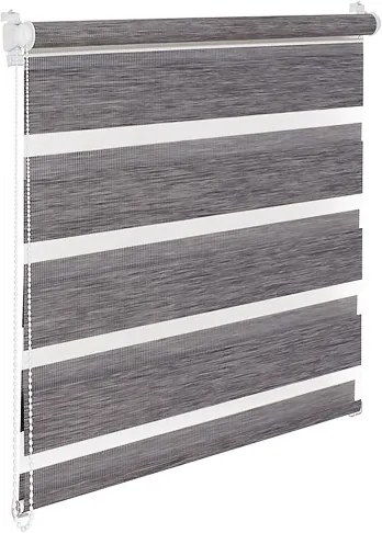 ZEBRA Shop Roleta DEN A NOC / PREMIUM / GRAFIT MELÍR / BH 70 Barva mechanizmu: bílá, Výška: 150, Šířka: 30