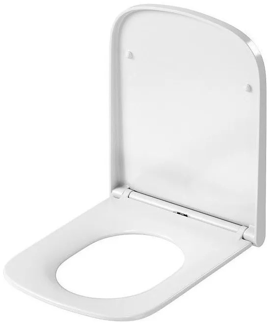 Cersanit Larga square Clean On, závěsná wc mísa 3/5 l + sedátko s pomalým zavíráním z duroplastu, bílá, S701-473