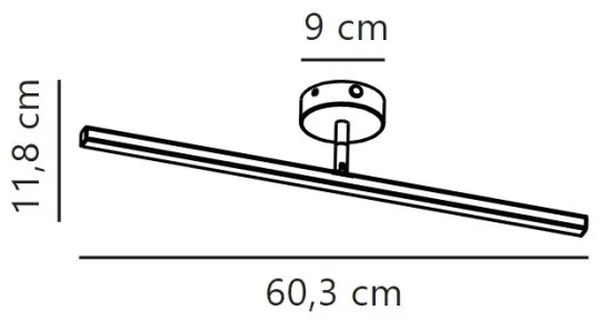 Nordlux-LED Koupelnové osvětlení zrcadla IP LED/7,2W/230V IP44 60 cm matný chrom