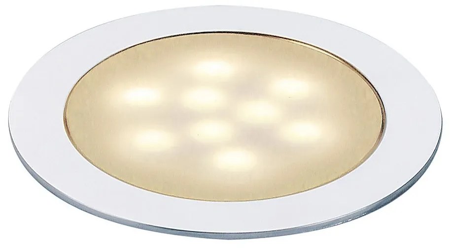 Venkovní světlo BIG WHITE LED SLIM LIGHT, vestavné svítidlo, eloxovaný hliník, 0,5 W, teplá bílá, IP67 550672