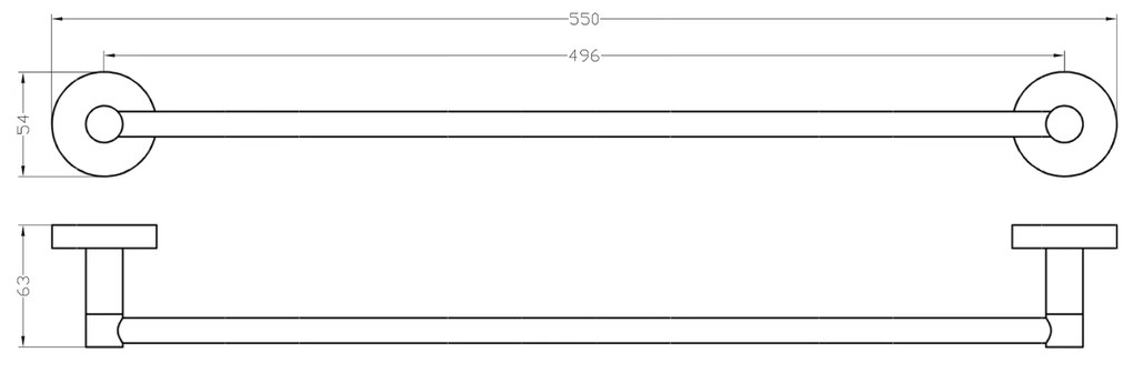 Sapho, Držák ručníků magnetický, XJ439