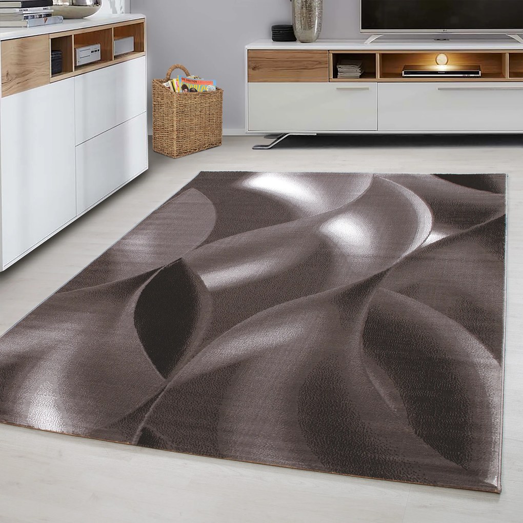 Ayyildiz, Kusový koberec Plus 8008 brown, 200x290, hnědá, chodba / předsíň