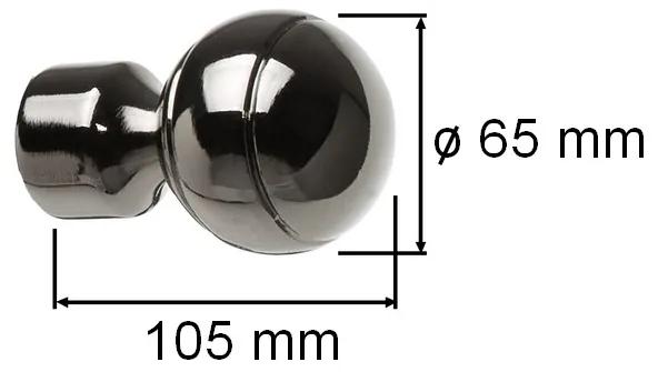 Garnýž kovová 440 cm jednořadá 25 Paola onyx