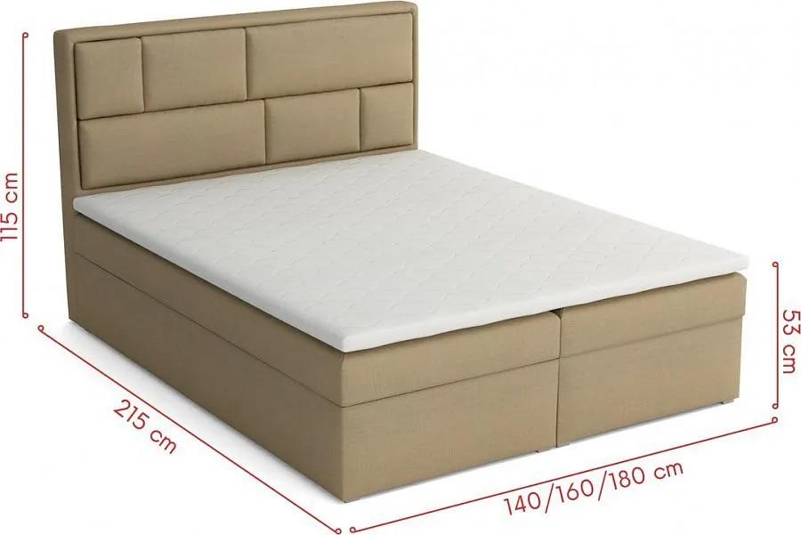 Casarredo - Komfort nábytek Čalouněná postel WENDY BOX 160x200, s úložným prostorem, výběr látek | potah: soft 17
