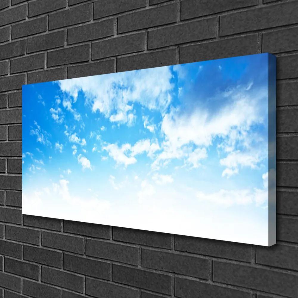 Obraz na plátně Nebe Mraky Krajina 140x70 cm