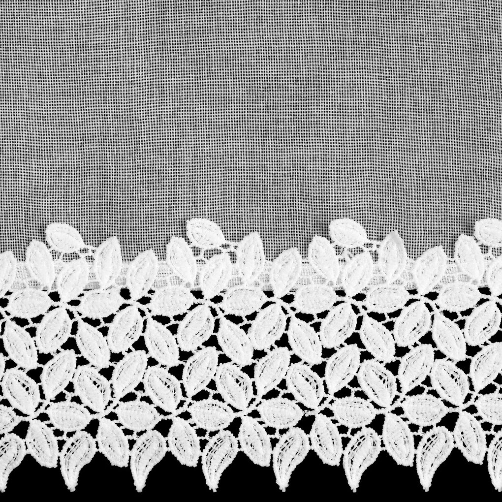 ZÁCLONA NA PÁSCE HESTIA 400X160 CM BÍLÁ