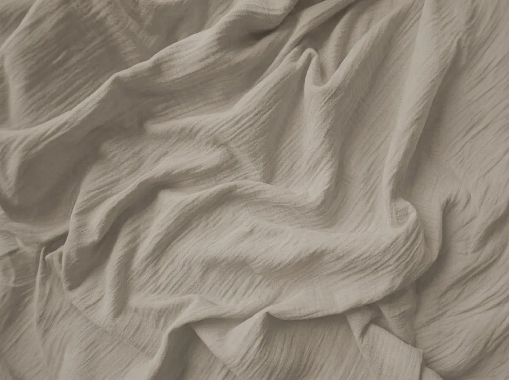 Mušelínové povlečení MUSSARI béžovošedé Rozměr povlečení: 2 ks 70 x 90 cm | 200 x 220 cm
