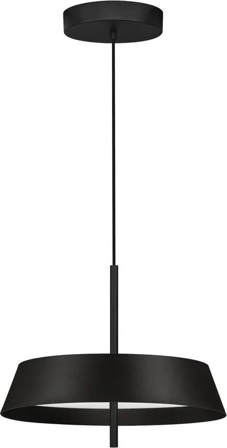 Matně černé hliníkové LED stmívatelné závěsné svítidlo ø 45 cm Velio – Nova Luce