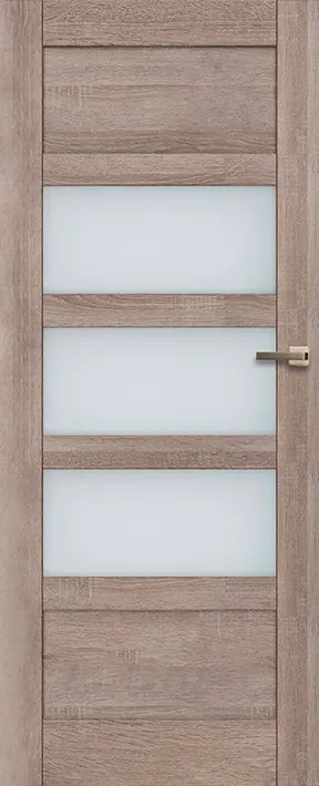 Interiérové dveře vasco doors BRAGA model B Průchozí rozměr: 90 x 197 cm, Orientace dveří: Levé dveře, Dekor: Dub Viking