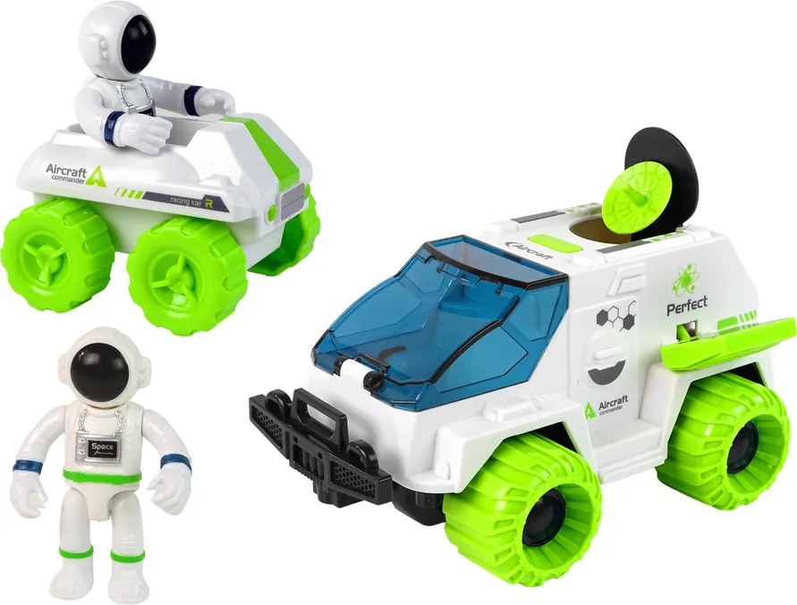 LEAN Toys Sada vesmírných vozidel 6v1 rover satelit pro děti