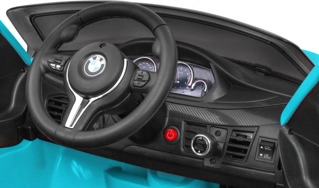 Ramiz Dětské elektrické autíčko BMW X6M lakované - modré SUV + dálkové ovládání