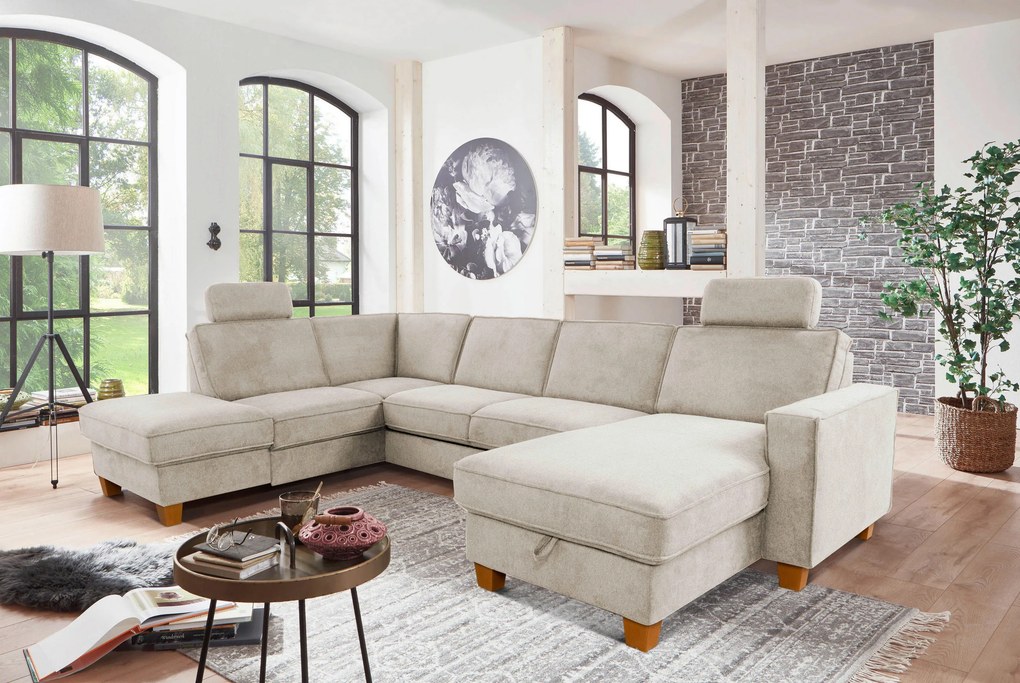 XXXLutz SEDACÍ SOUPRAVA, textil, krémová Sit & More - Sedací soupravy - 000144005828