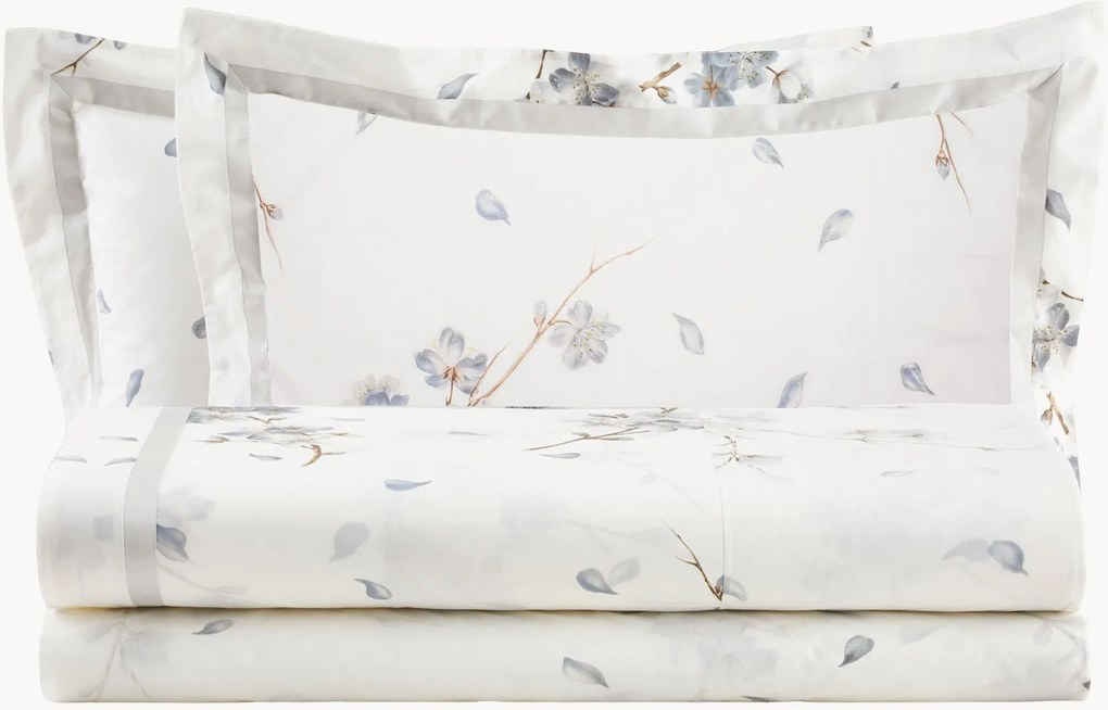 Sada povlečení z bavlněného perkálu Peach Blossoms, 4 díly
