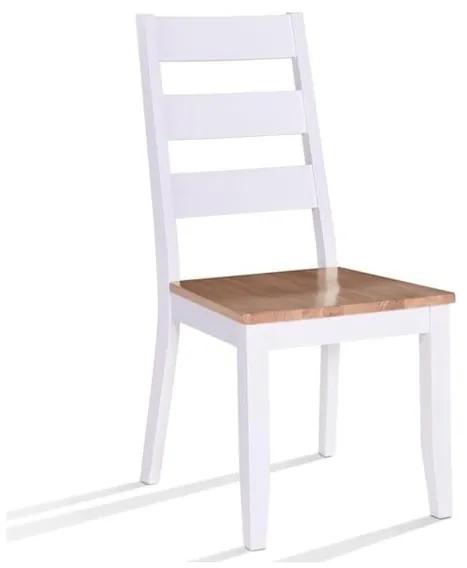Bílá židle z dřevěné dýhy VIDA Living Rona