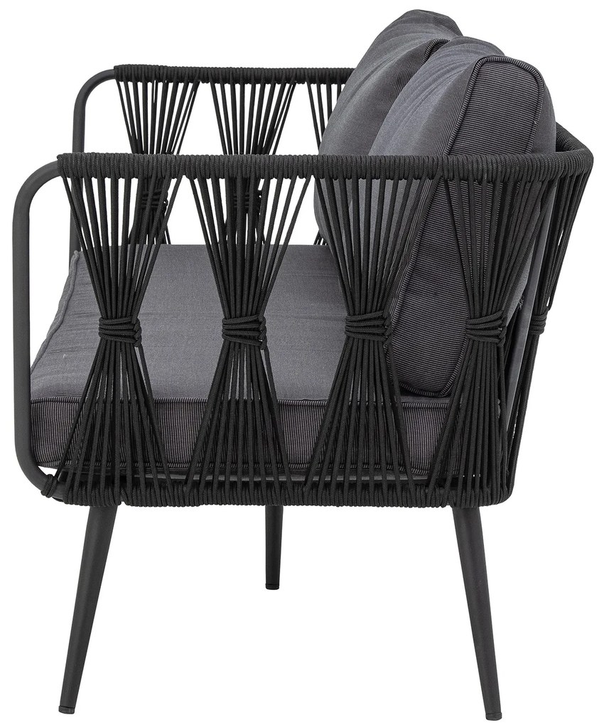 BLOOMINGVILLE Zahradní pohovka PAVONE 174 cm černá 82064276