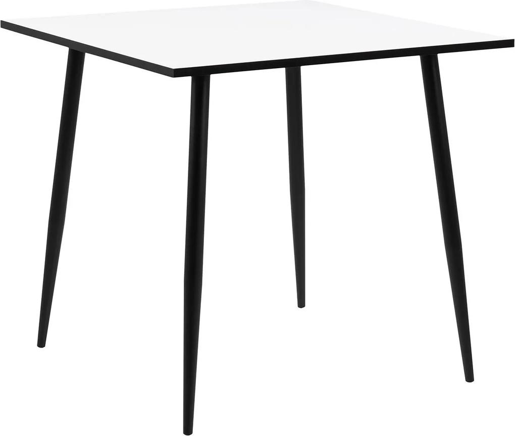 ACTONA Jídelní stůl Wilma bílá 75 × 80 × 80 cm