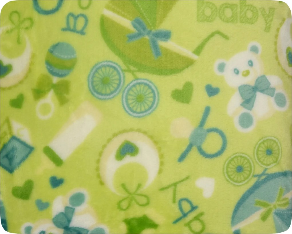 Dětská deka BABY zelená 75x100 cm Essex