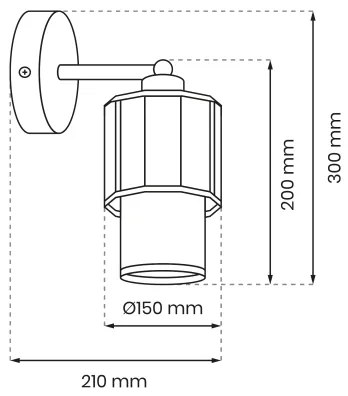 Nástěnná lampa BLANCO 1xE27/60W/230V bílá