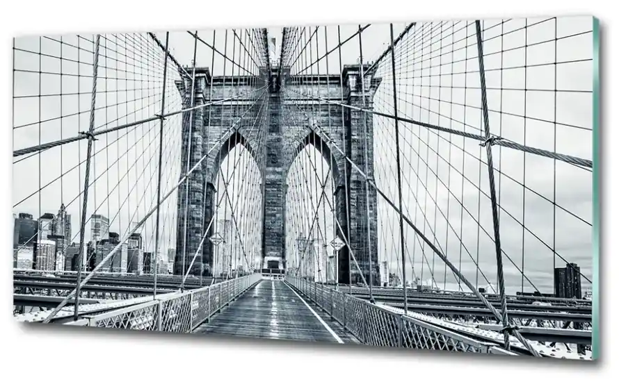 Wallmuralia Foto obraz sklo tvrzené Brooklynský most 100x50 | BIANO