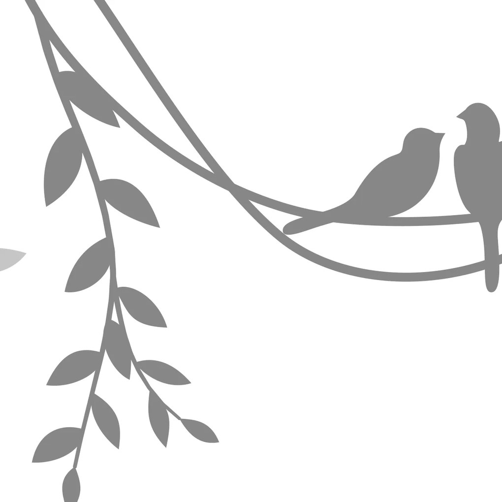 Malvis ® Tapeta Minimalistická tapeta ptáčci Vel. (šířka x výška): 360 x 260 cm