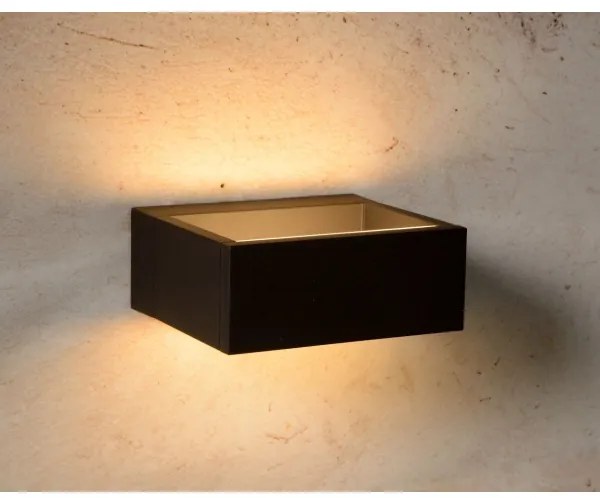 Lucide 28857/06/30 - LED venkovní nástěnné svítidlo GOA LED/6W/230V černé IP54